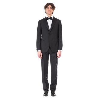 Caruso Schwarzer Smoking Sartorialer Schnitt - - Suits - Herren - Schwarzk - L