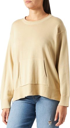 Benetton Damen Trikot G/C M/L 1294D100L Pullover, Khaki-Flügel 32 g, XS
