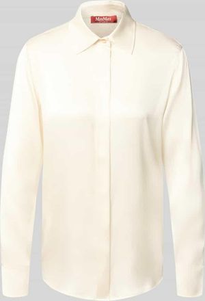 Max Mara Regular Fit Langarmbluse aus Seiden-Mix Modell XERO