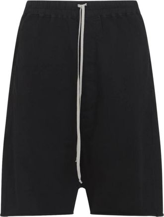 Rick Owens Homme, Shorts, Noir, Taille: XL Drawstring Pods Shorts