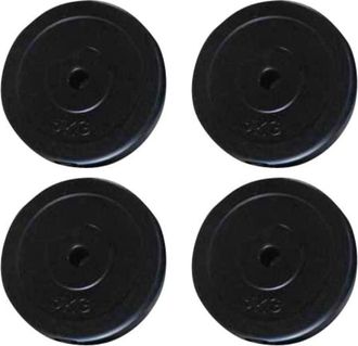 vidaXL 4X Hantelscheiben 20kg Gewichte Scheiben Hanteln Set Gewichtsscheiben