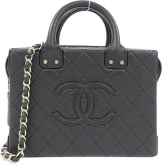 Chanel Sac &agrave; main vintage Pre-owned - Femme - Pre-owned - Noir - Taille: ONE Size