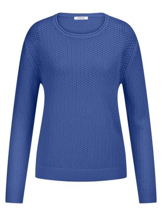 Peter Hahn Rundhals-Pullover Peter Hahn blau