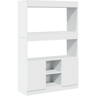vidaXL Highboard Wei&szlig; 92x33x140 cm Holzwerkstoff - Vidaxl