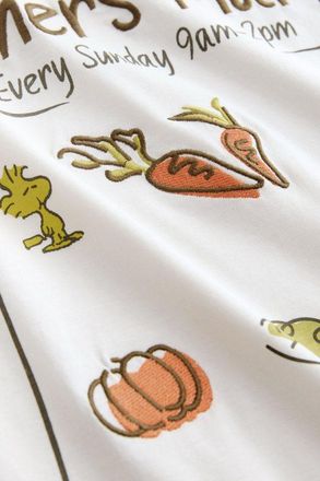 Next T-Shirt Lizenziertes Kurzarm-T-Shirt mit Grafik, Snoopy (1-tlg)