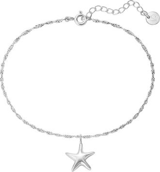 Glanzst&uuml;cke M&uuml;nchen Armband - Sterling Silber Armband Seestern - Gr. ONESIZE - in Silber - f&uuml;r Damen
