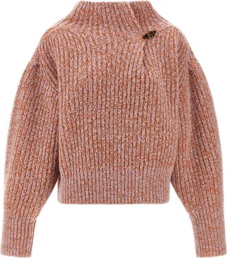 Dries Van Noten Femme, Pulls, Multicolore, Taille: 40 FR Pull Tricot Bicolore Teubina