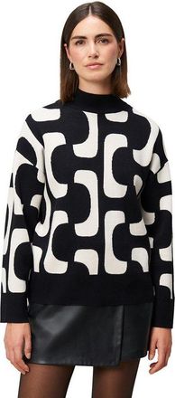 Zero Strickpullover Damen Pullover mit Strickmuster (1-tlg) Plain/ohne Details