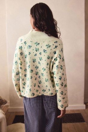 Next Strickpullover Strickpullover mit Trichterkragen (1-tlg)