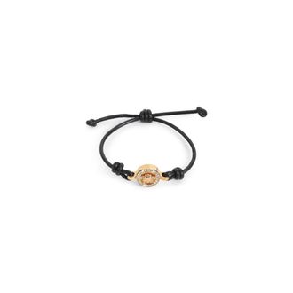 Versace Armband - Black Lamb Leather Bracelet - Gr. ONE SIZE - in Mehrfarbig - f&uuml;r Damen