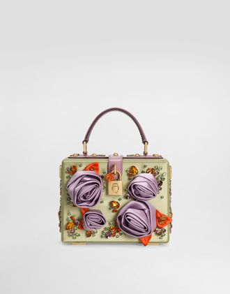 Dolce & Gabbana Dolce Box Satin And Patent Leather Handbag - Frau Handtaschen Mehrfarbig Onesize