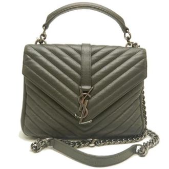 Saint Laurent Pre-owned Vintage Shoulder Bag - - Pre-owned - Damen - Grau - ONE SIZE