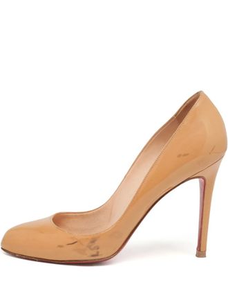 Christian Louboutin escarpins Ron Ron à fini verni - Tons neutres