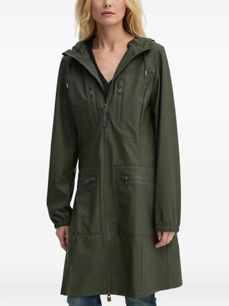 Rains parka Cargo Curve &agrave; capuche - Vert