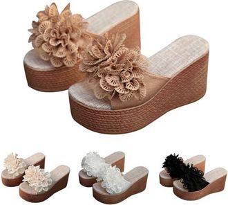 Generic Sandales de r&eacute;cup&eacute;ration pour femme avec soutien de la vo&ucirc;te plantaire confortable - Orth&egrave;ses &agrave; bout ouvert - Antid&eacute;rapantes - Plateforme &eacute;paisse - Ch