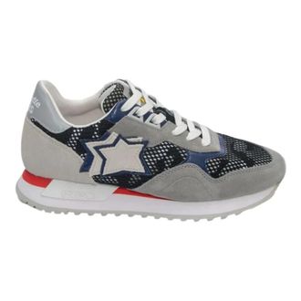 Atlantic Stars Herren Leder- und Stoff Sneakers - - Shoes - Herren - Mehrfarbig - 41 EU