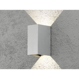 Konstsmide led Au&szlig;enwandleuchte cremona Up and Down H&ouml;he 17cm, Grau