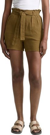 Tom Tailor Damen 1046845 Bermuda Shorts, 10370 - Golden Olive Green, L EU