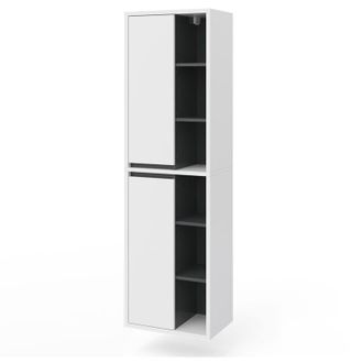 Vicco Meuble de rangement de salle de bain Viola, Blanc, 50 x 170 cm