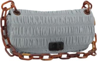 Prada Pre-owned Cuir sacs-prada - Femme - Pre-owned - Bleu - Taille: ONE Size