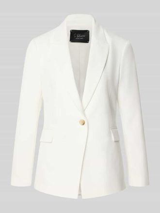 s.Oliver Black Label Shaped Fit Longblazer mit steigendem Reverskragen