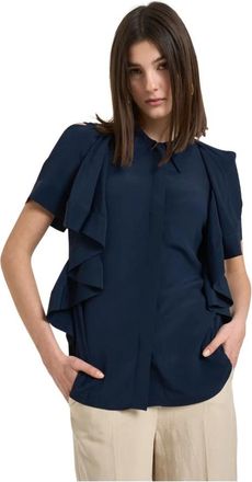 Liviana Conti Femme, Blouses et Chemises, Bleu, Taille: 38 FR Blouse Jamila