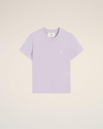 Ami T-Shirt Violet Ami de Coeur En Coton Lilas - XL - Femme