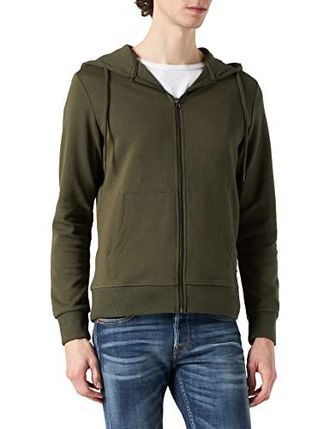 Jack & Jones Jjebasic Sweat Zip Hood Noos Veste &agrave; Capuche, Marron, S Homme