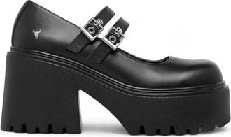 Windsor Smith Chaussures Marie-Jeanne à Plateforme épaisse en Cuir Noir pour Femmes