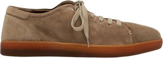 Elia Maurizi Homme, Chaussures, Beige, Taille: 43 EU Baskets en daim fait main