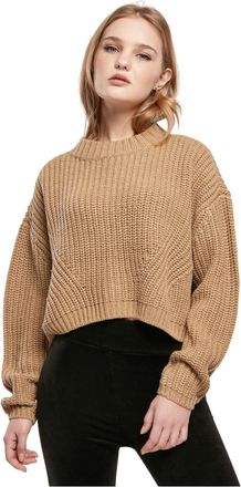 Urban Classics Damen Ladies Wide Oversize Sweater XXL unionbeige