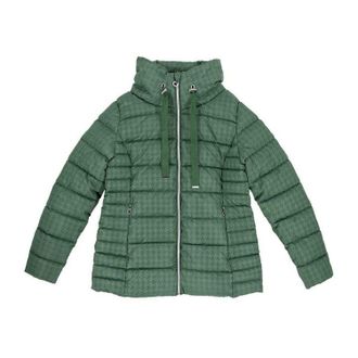 Firetrap Steppjacke f&uuml;r Damen, Hahnentritt (Gr&uuml;n)
