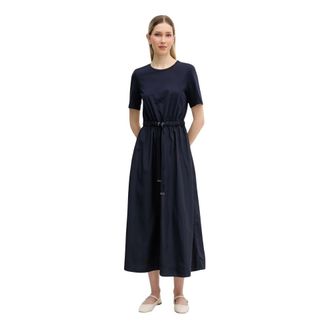 Oui Robe &Eacute;vas&eacute;e - Femme - Robes - Bleu - Taille: 36 FR