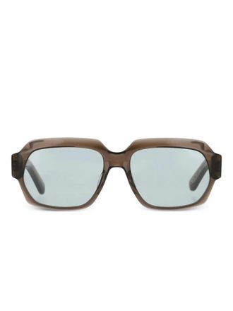 Yellows Plus Geometrische Sonnenbrille - Braun