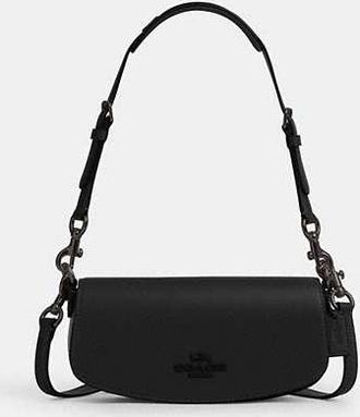 Coach Andrea Kleine Schultertasche Aus Glattem Leder Mit Farblich Abgestimmten Metalldetails