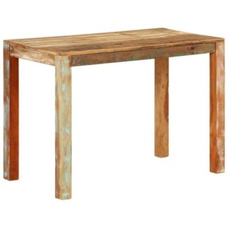 vidaXL Vidaxl - Table de salle &agrave; manger 110x55x76cm Bois massif de r&eacute;cup&eacute;ration