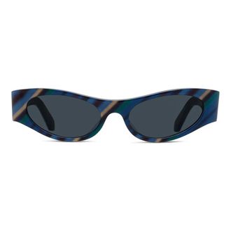 Loewe Signature Rechteckige Sonnenbrille - - Accessories - Damen - Blau - ONE SIZE