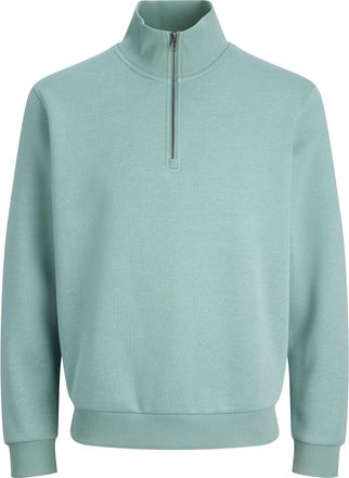 Jack & Jones Male Sweatshirt mit halbem Rei&szlig;verschluss Einfarbig Sweatshirt mit halbem Rei&szlig;verschluss