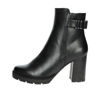 Marco Tozzi Damen Stiefeletten mit Absatz Elegant mit Rei&szlig;verschluss, Schwarz (Black), 41 EU