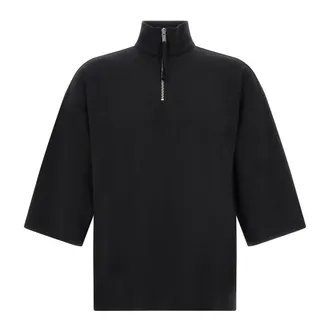 Thom Krom Homme, Sweatshirts et sweats &agrave; capuche, Noir, Taille: M M S 196 SweaT-shirt