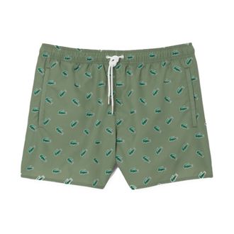 Lacoste Ikones Krokodil-Print-Bademode - - Swimwear - Herren - Gr&uuml;n - L