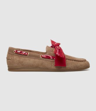 Toral Shoes Mocassins Tl-Nahua Bandana Cuoio-Ap Rojo