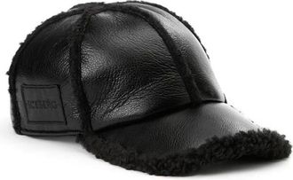 Iceberg Femme, Accessoires, Noir, Taille: ONE Size Casquette de baseball en fausse peau de mouton retourn&eacute;e
