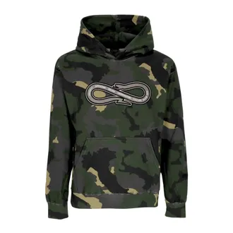PROPAGANDA Schwarzer Baseball Hoodie mit Camo-Print - - Sweatshirts & Hoodies - Herren - Mehrfarbig - S