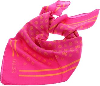 Guess Emiliee Scarf Fuchsia Logo