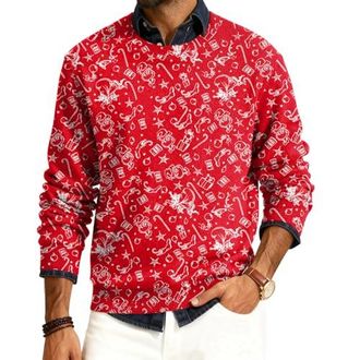 Generic Le Grinch Pull De Noel Homme Costume The Pulls Sweatshirts Ugly Sweat Noel 2025 Sweats Enfant Adulte Femme Sweater Famille Pyjama col Rond Christmas D