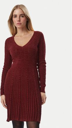 Guess Strickkleid W6BK31 Z1443 Dunkelrot Regular Fit
