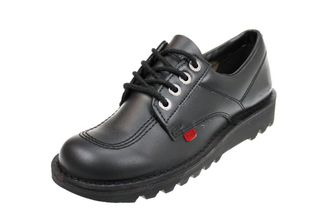 Kickers Kick Lo Core, Jungen SchnürHalbschuhe, Schwarz, 38 EU