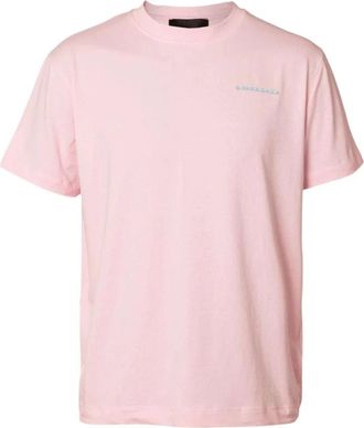 John Richmond Regular T-Shirt mit Kontrastlogo - - Tops - Herren - Rosa - M