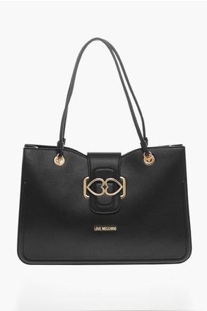 Moschino LOVE MOSCHINO Faux Leather Tote Bag with Golden Closure size Unica